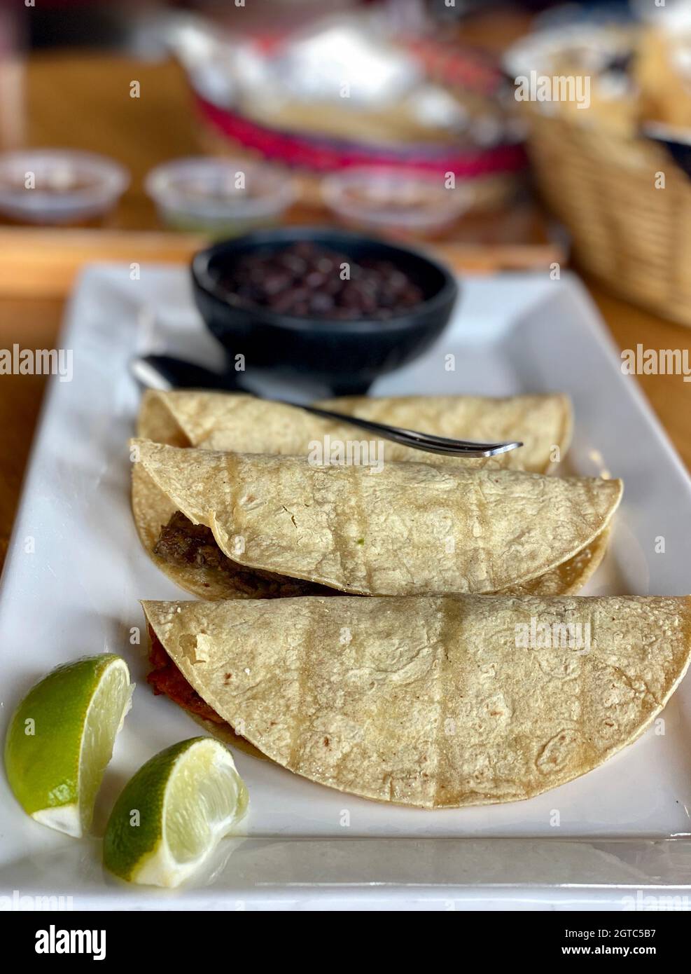 Real Mexican Tacos Stock Photo - Alamy