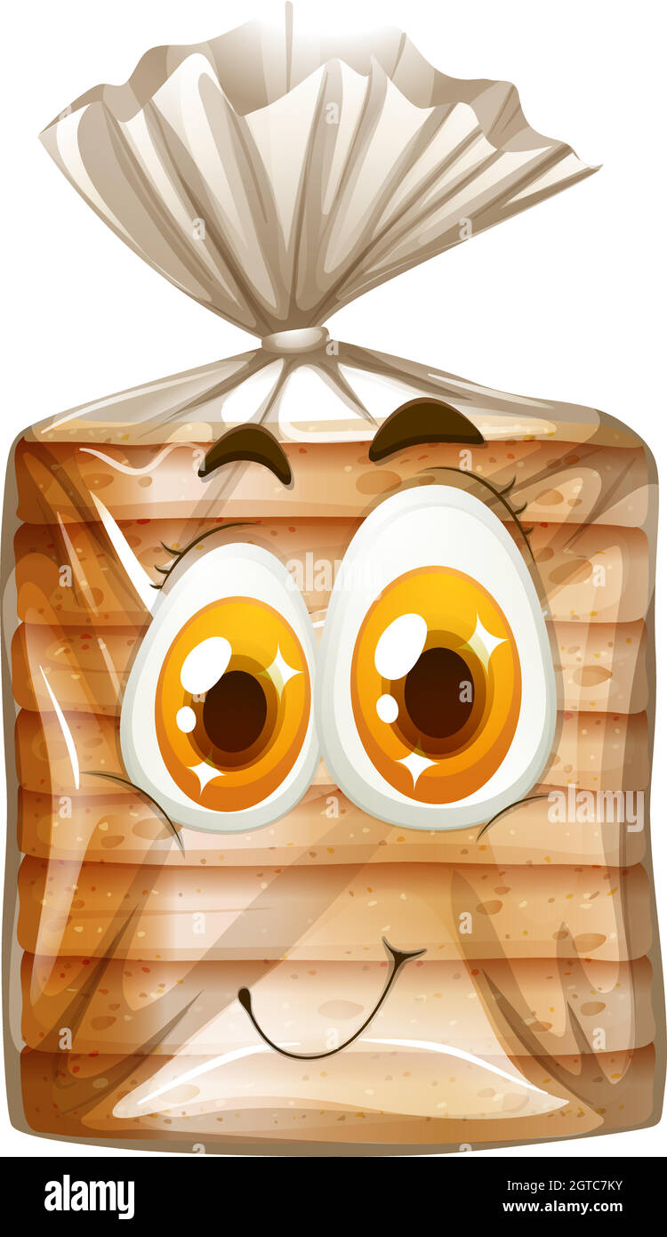 Happy face food Stock Vector Images - Alamy