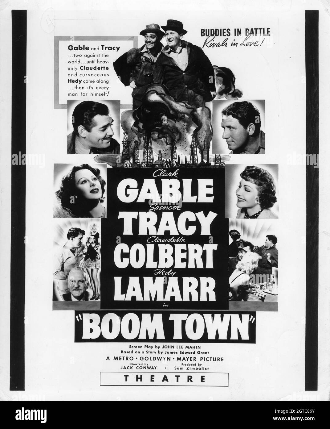 CLARK GABLE SPENCER TRACY CLAUDETTE COLBERT and HEDY LAMARR in BOOM ...