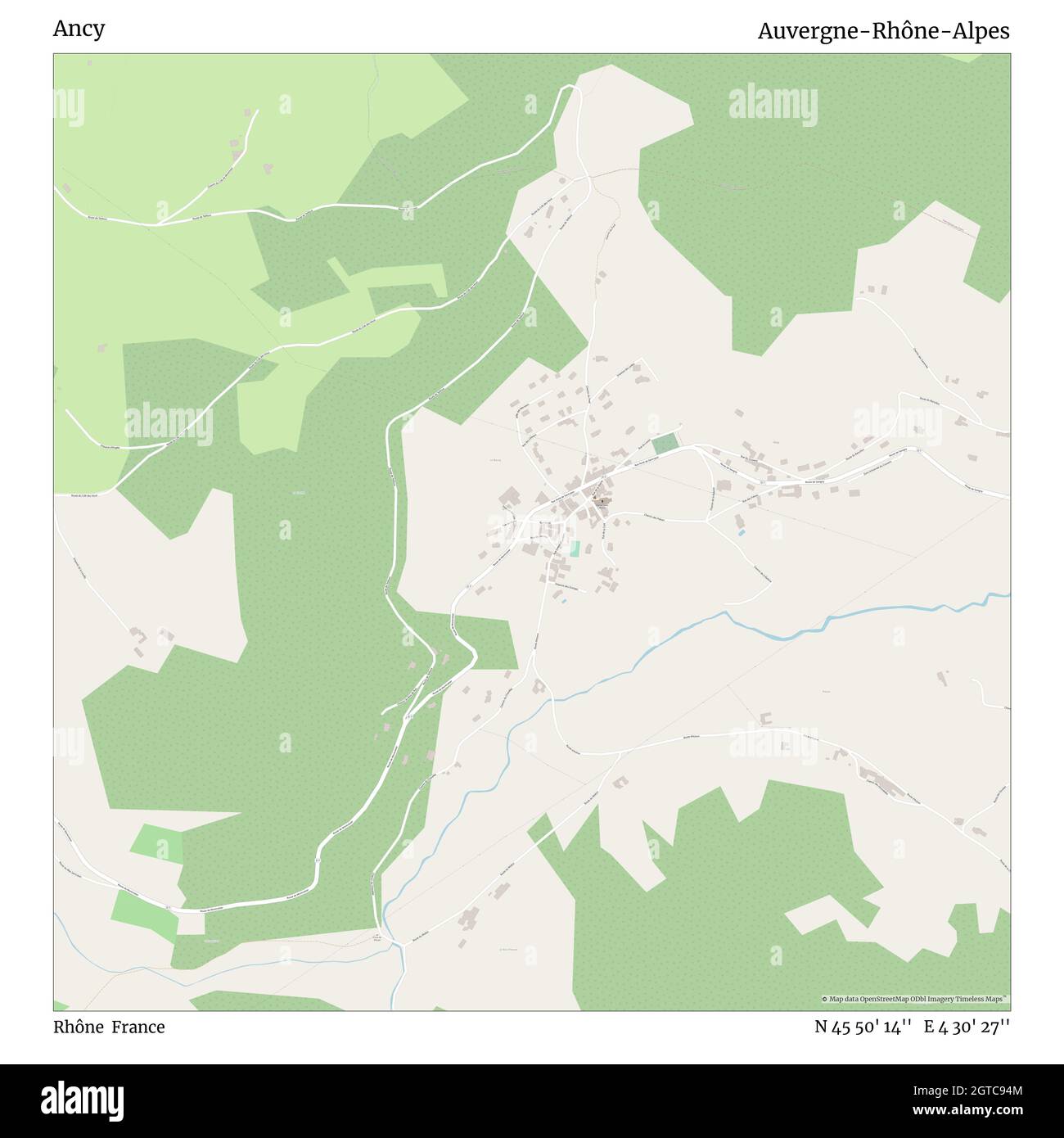 Ancy, Rhône, France, Auvergne-Rhône-Alpes, N 45 50' 14'', E 4 30' 27 ...