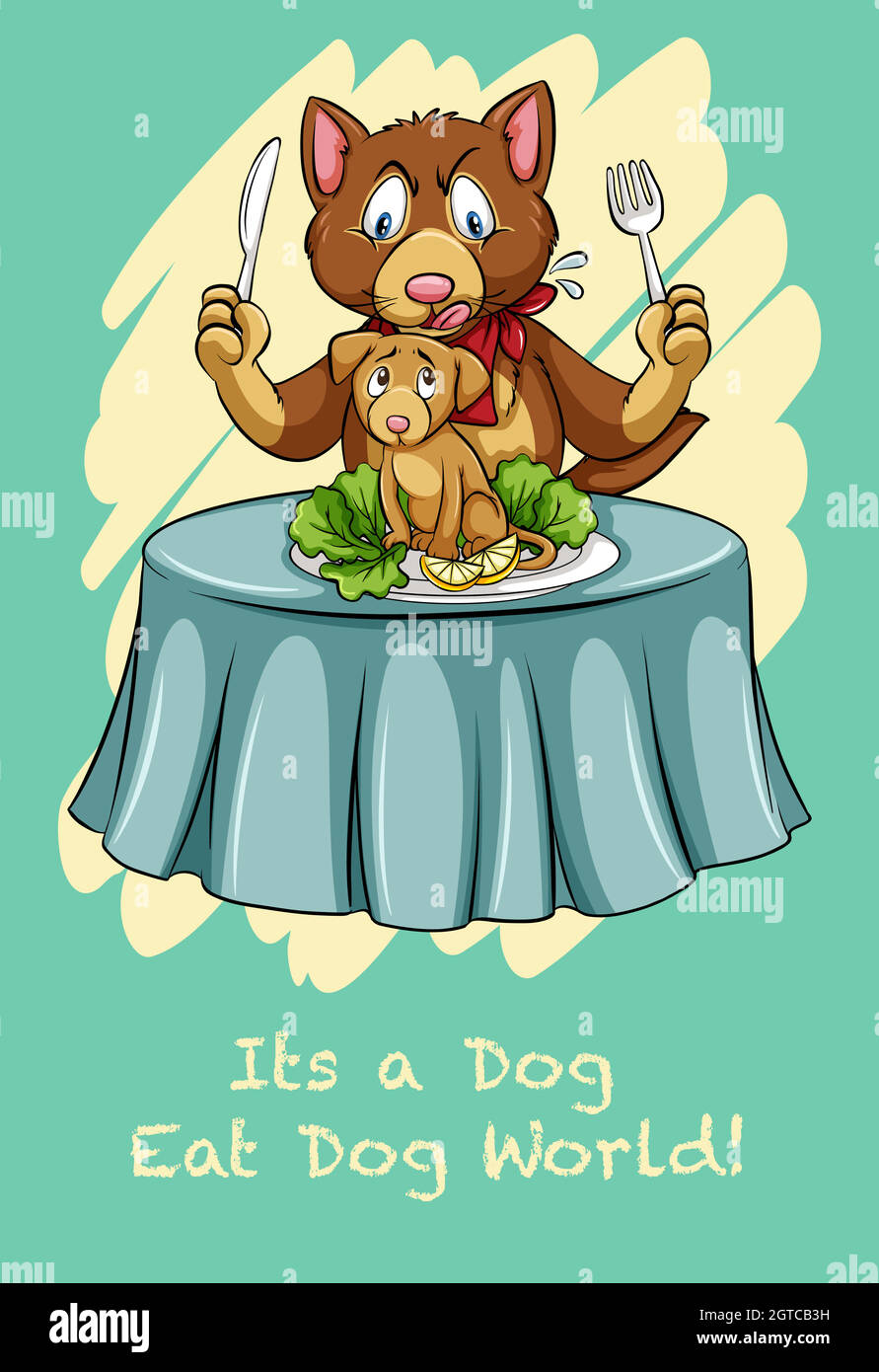 Dog eat dog world Stock Vector Image & Art - Alamy