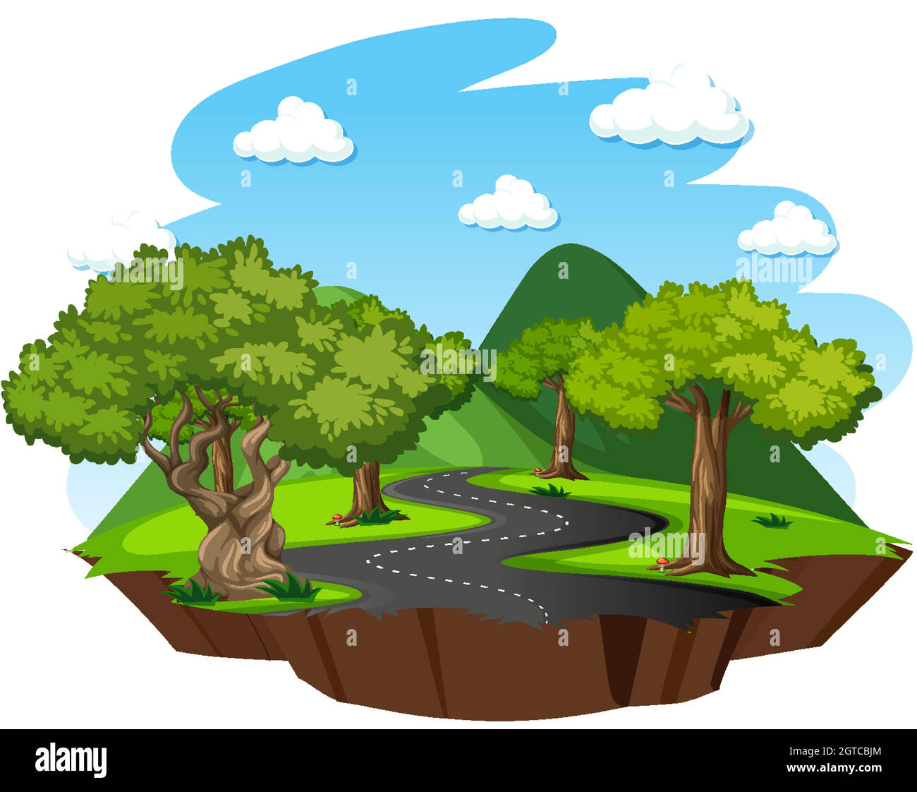 Forest mound Cut Out Stock Images & Pictures - Alamy