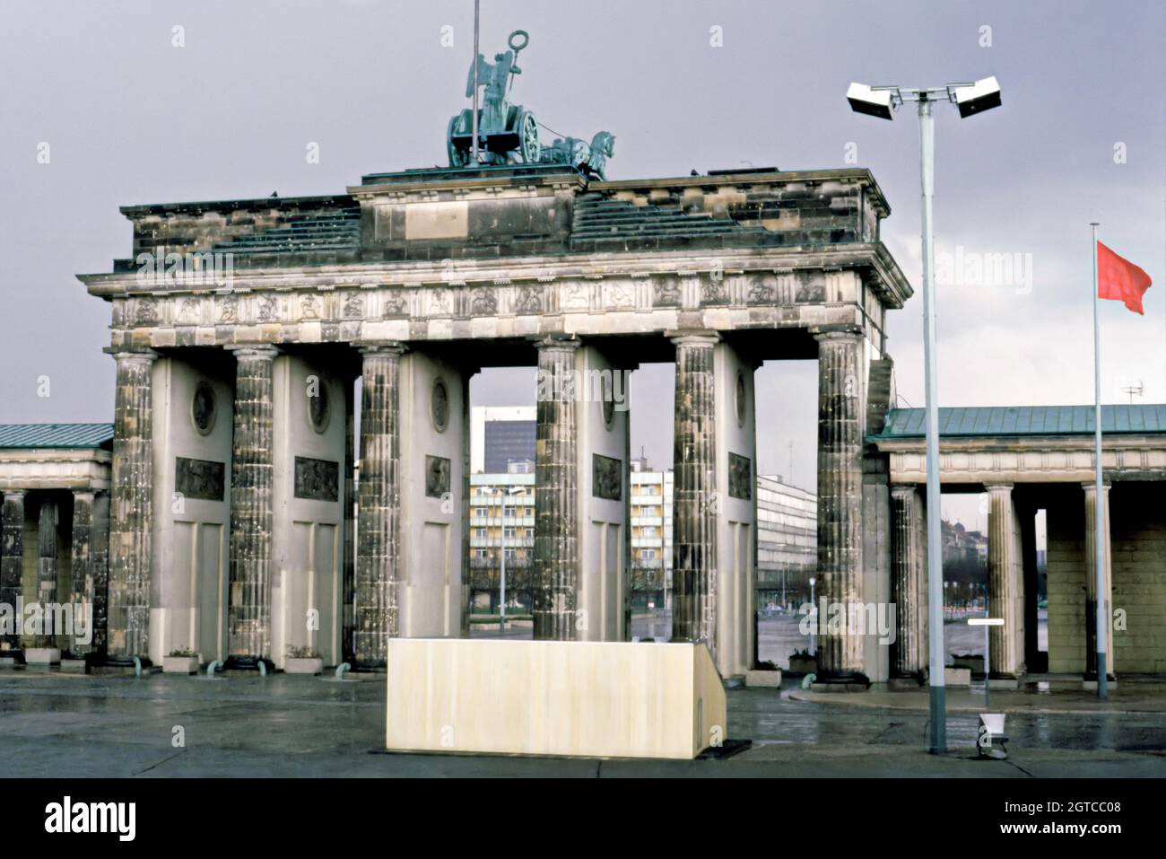 April 1985 - Berlin, Germany - Brandenburg Gate (German: Brandenburger ...