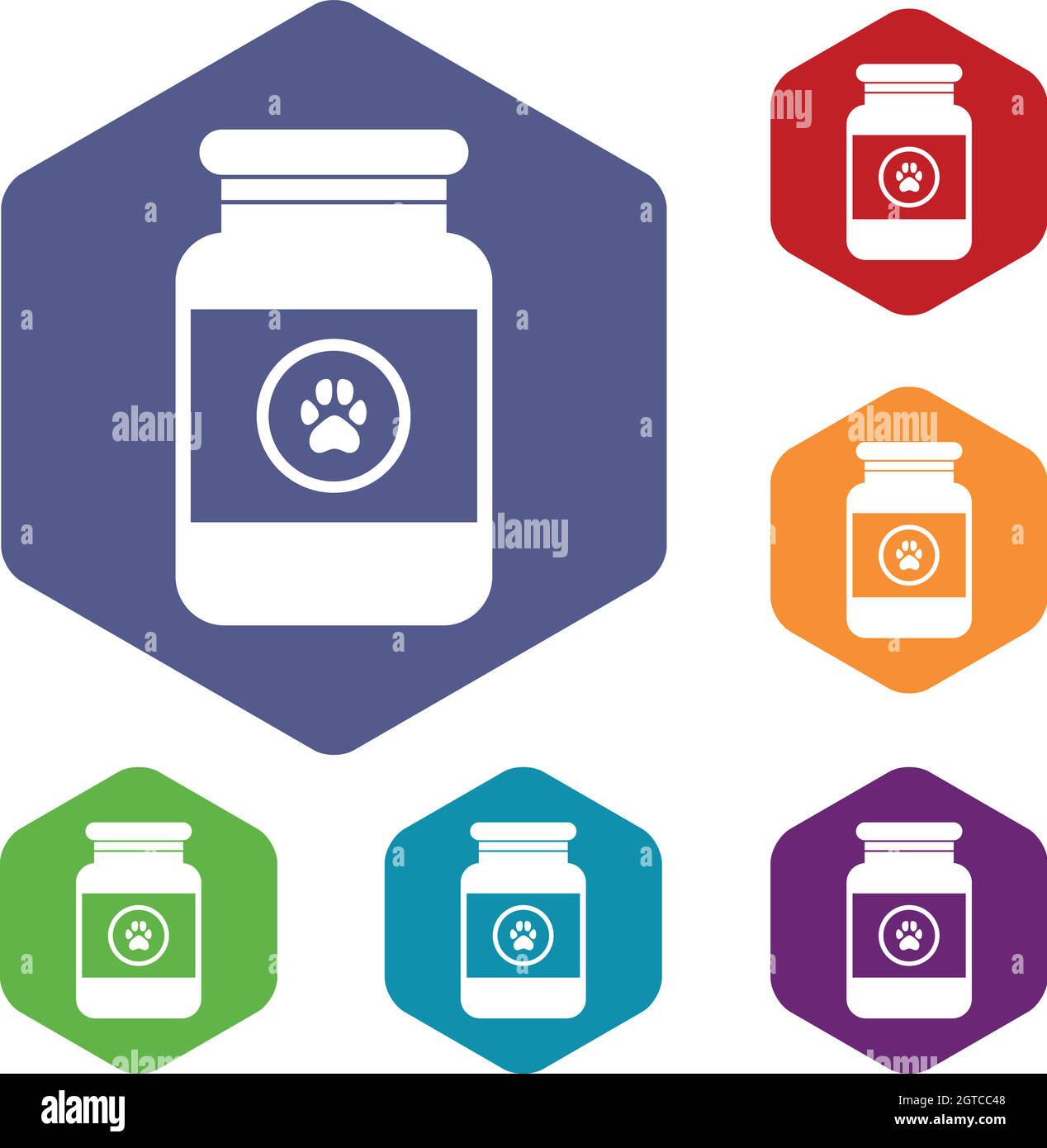 Treatment solution for animals icons set Stock Vector Image & Art - Alamy