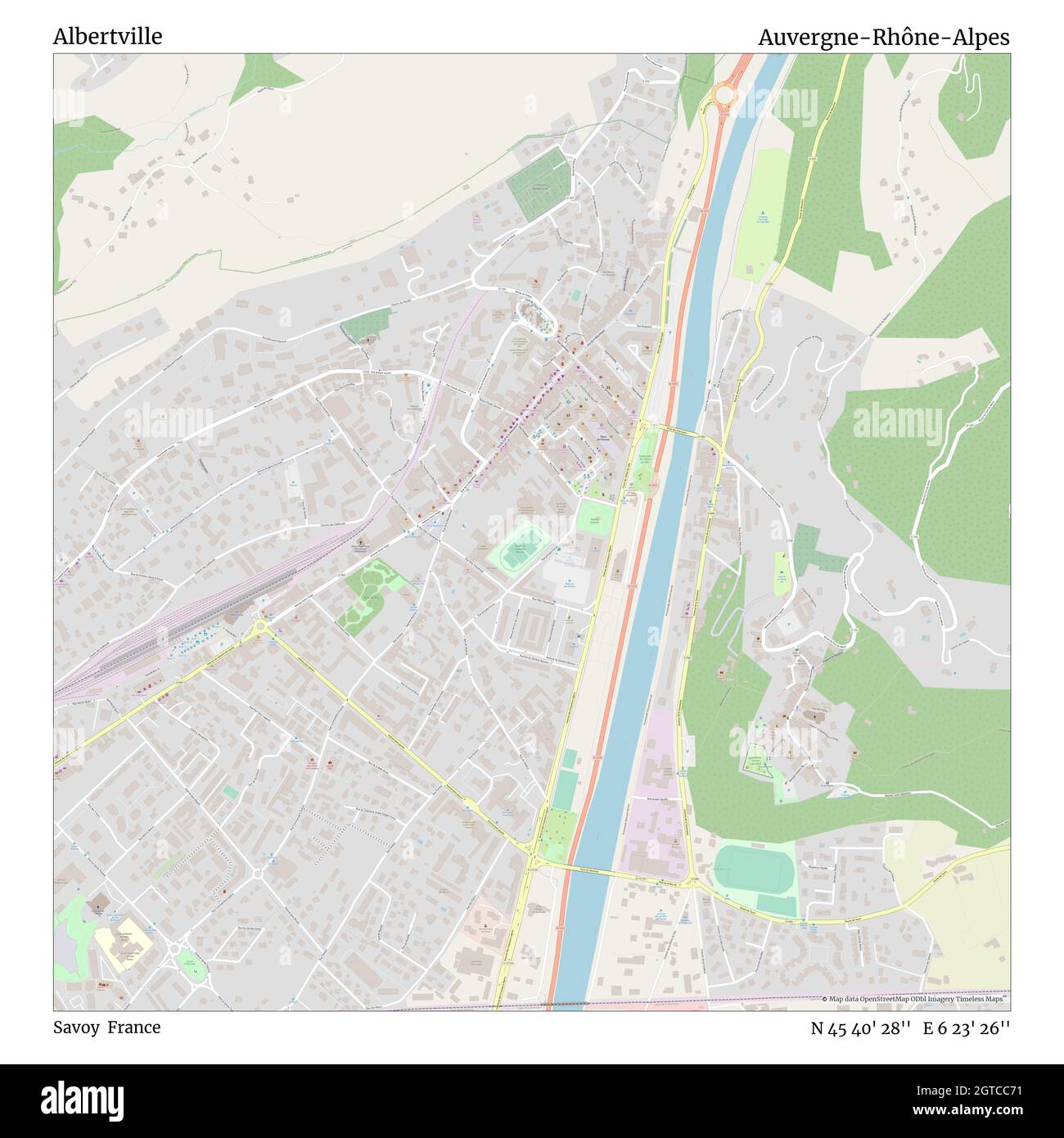 Map of albertville hi-res stock photography and images - Alamy