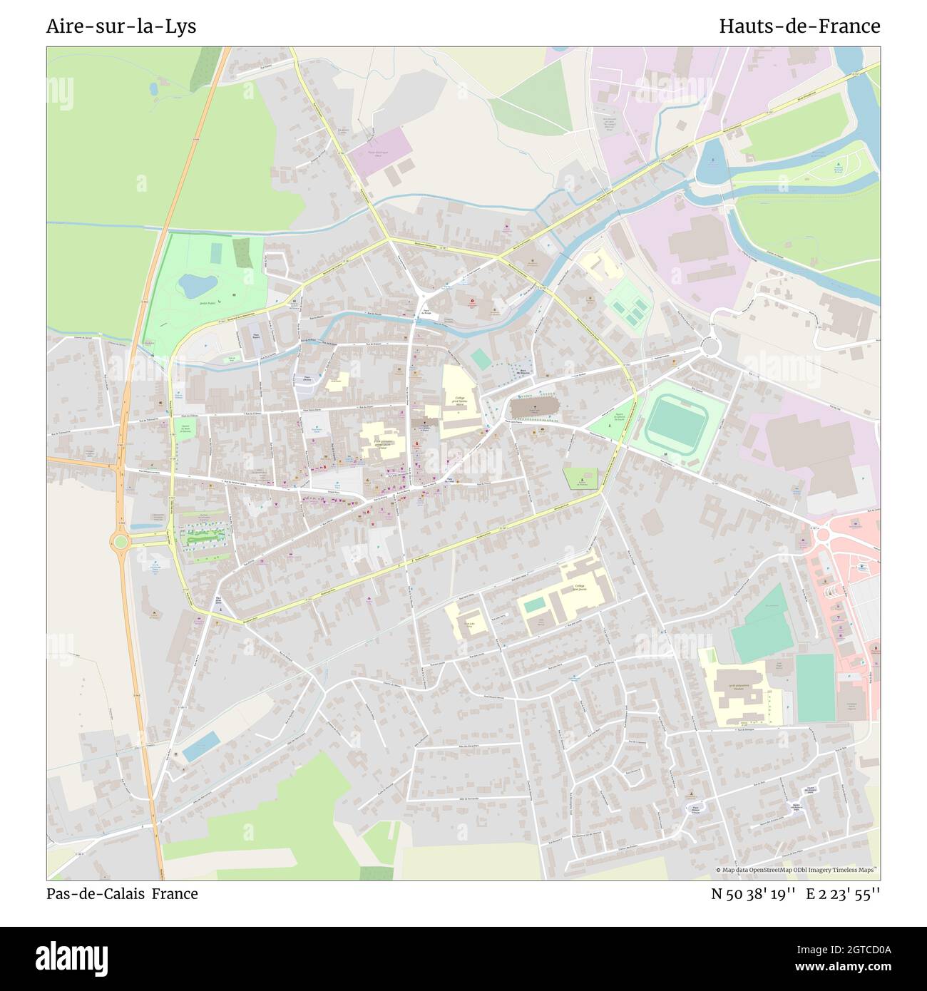 Aire-sur-la-Lys, Pas-de-Calais, France, Hauts-de-France, N 50 38' 19 ...
