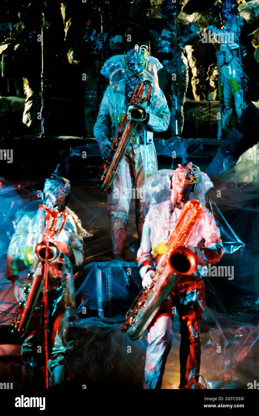 03 Aug 1985 - County Hall, London, England. Urban Sax perform in the ...