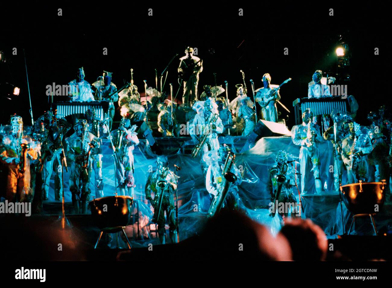 03 Aug 1985 - County Hall, London, England. Urban Sax perform in the ...