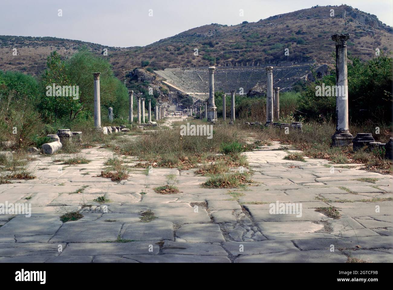 Sept 1986 - Antolia, Turkey - Arcadian Way in the city of Ephesus ...