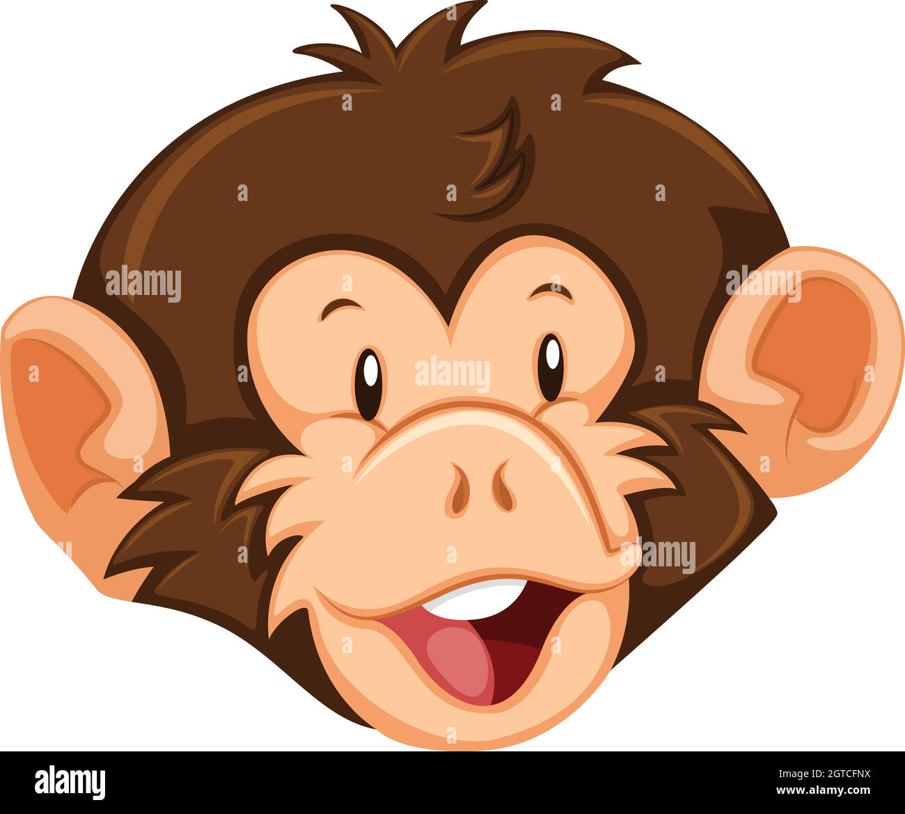 Baby Monkey Face Clip Art