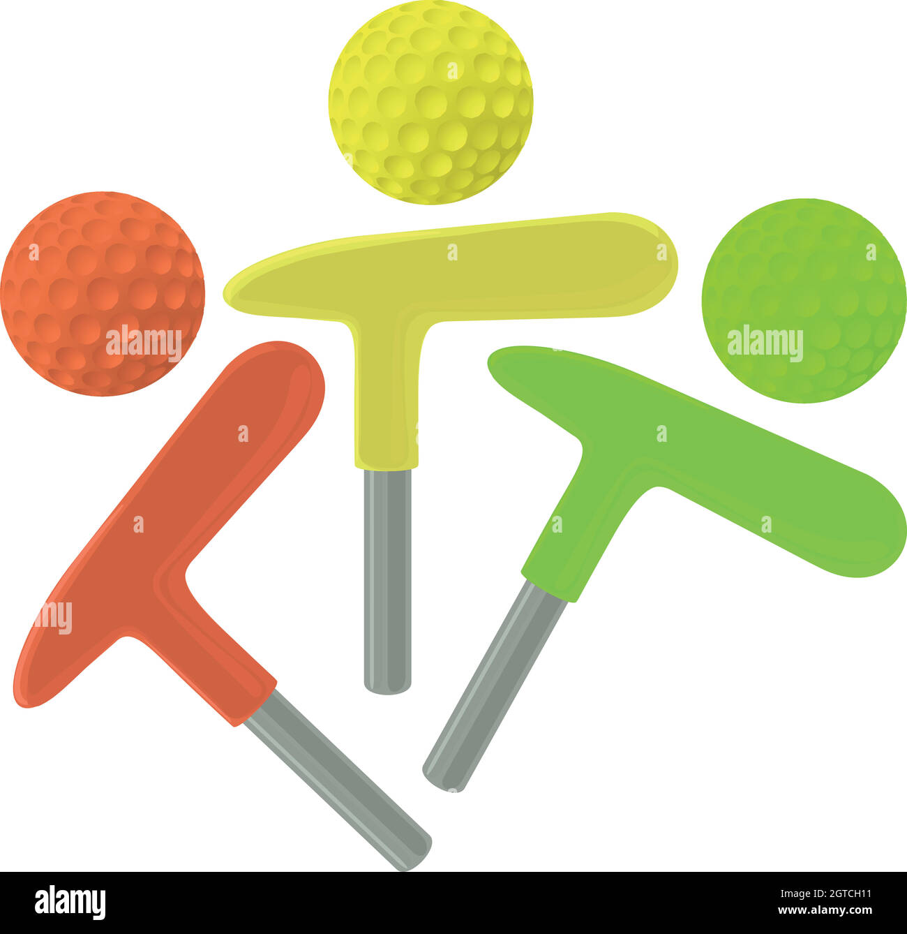 Golf emblem icon, cartoon style Stock Vector Image & Art - Alamy
