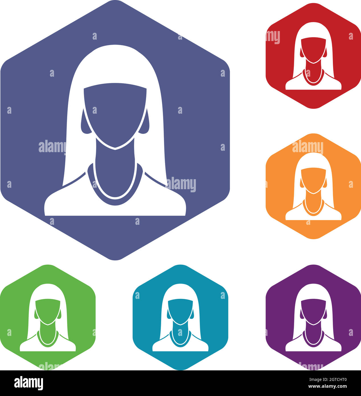 Woman icons set Stock Vector Image & Art - Alamy