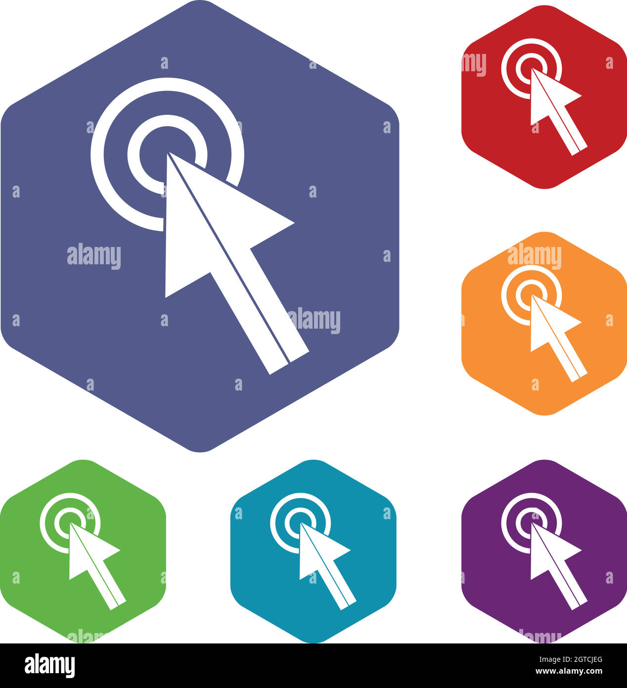 Click icons set Stock Vector Image & Art - Alamy