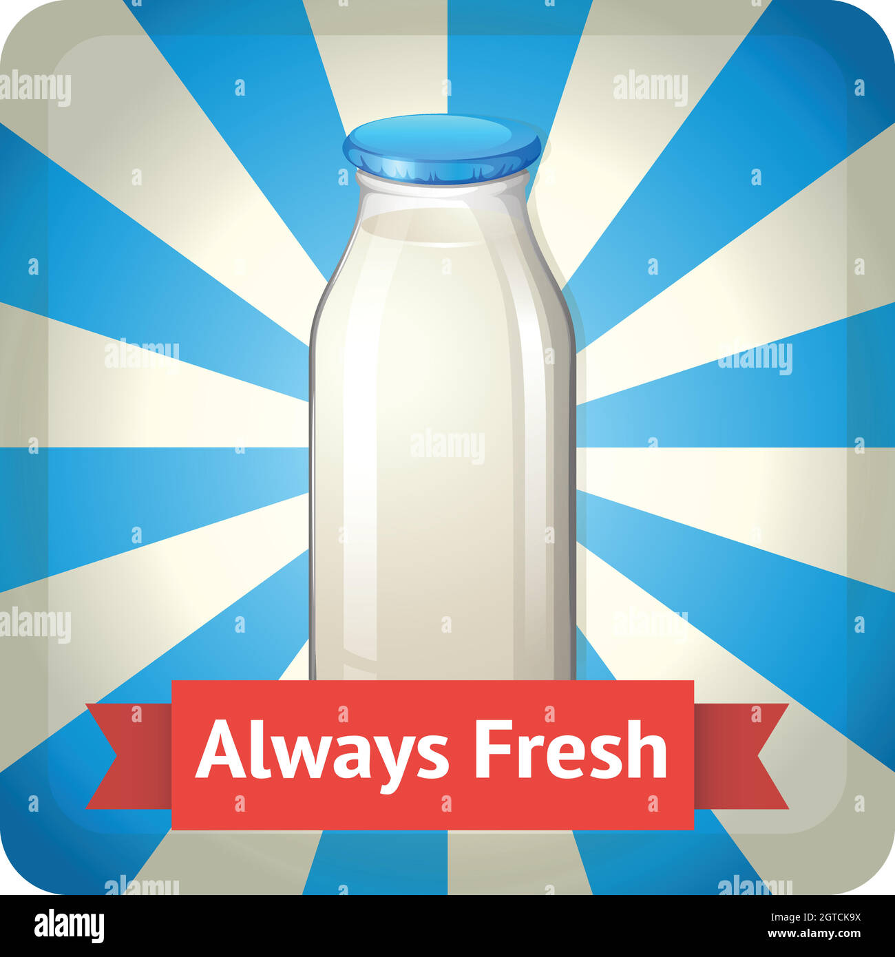 Milk cap Stock Vector Images - Alamy