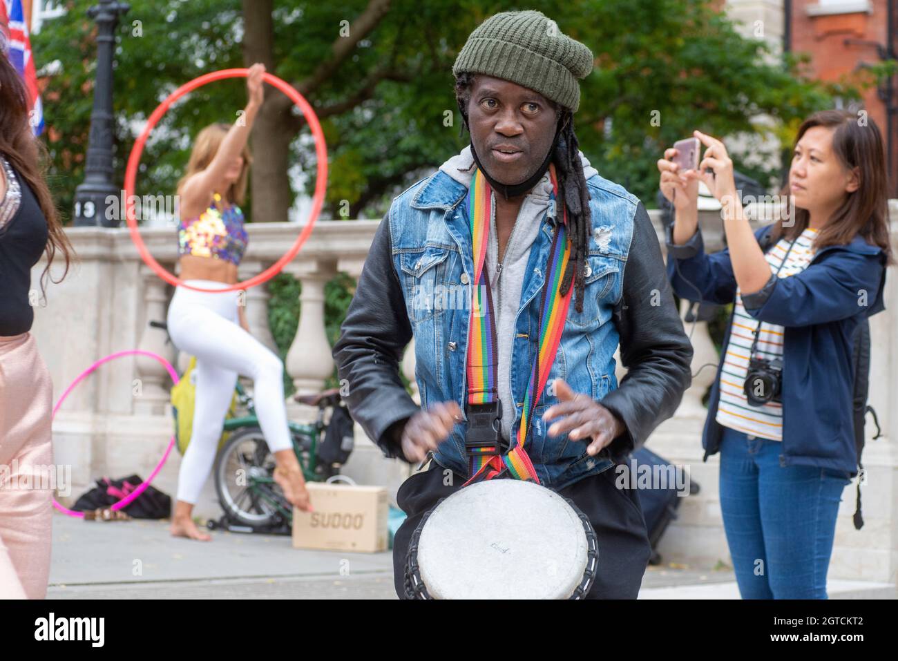 11 Sep 2021 - London, England - Kofi Kari Kari on percussion at the ...
