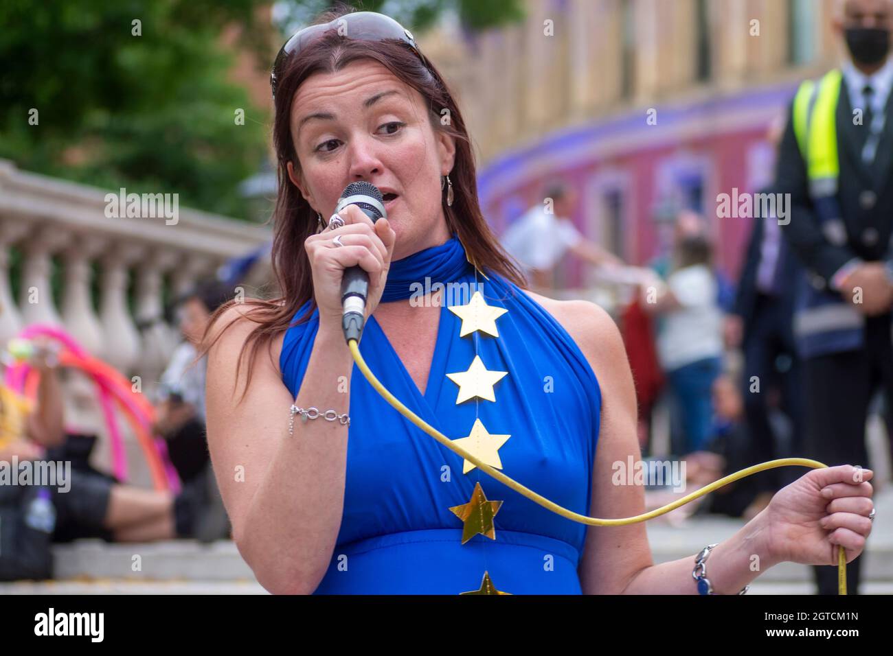 11 Sep 2021 - London, England - Kate Roberts speaking at the "Thank you ...