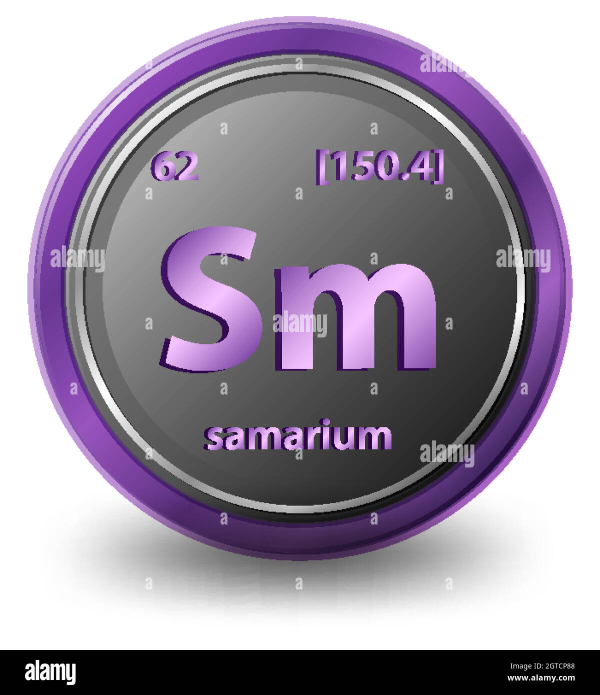 Samarium symbol Stock Vector Images - Alamy