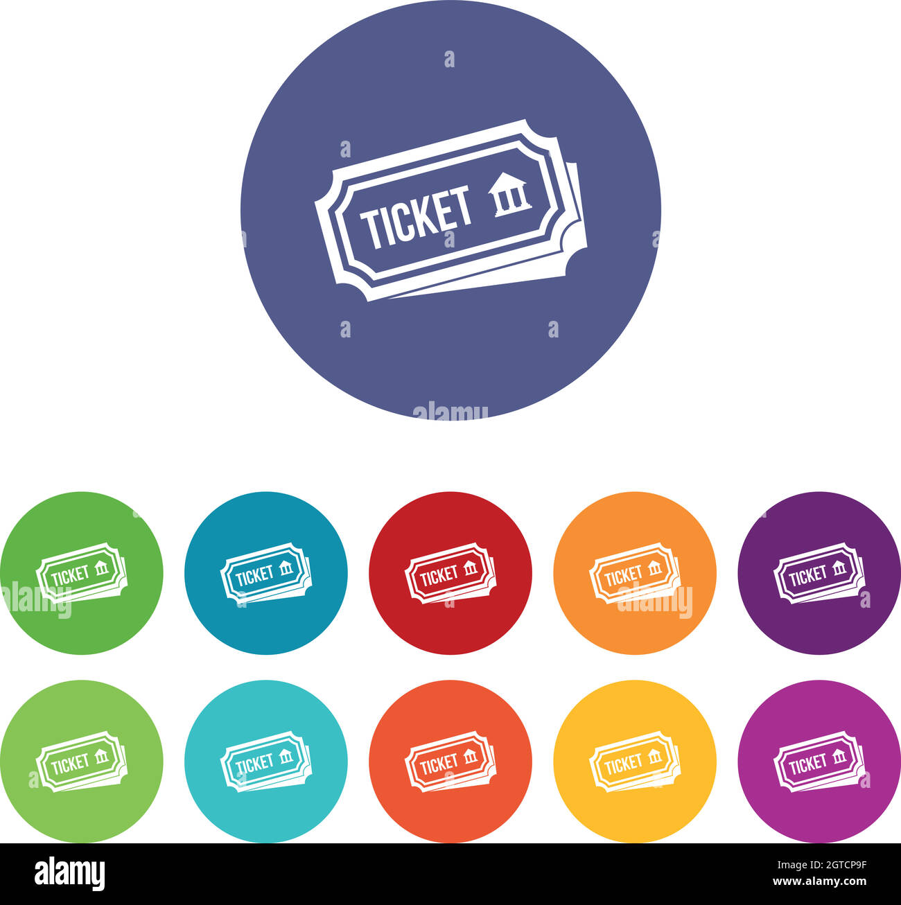 Ticket set icons Stock Vector Image & Art - Alamy