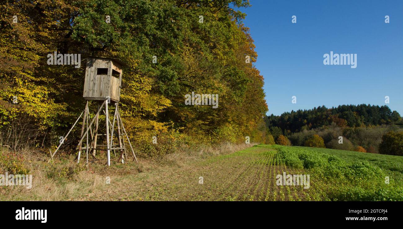 Hunters stand hi-res stock photography and images - Alamy
