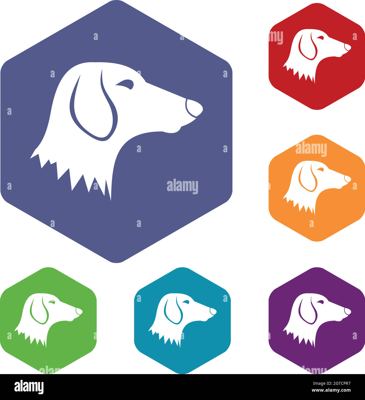 Dachshund dog icons set Stock Vector Image & Art - Alamy