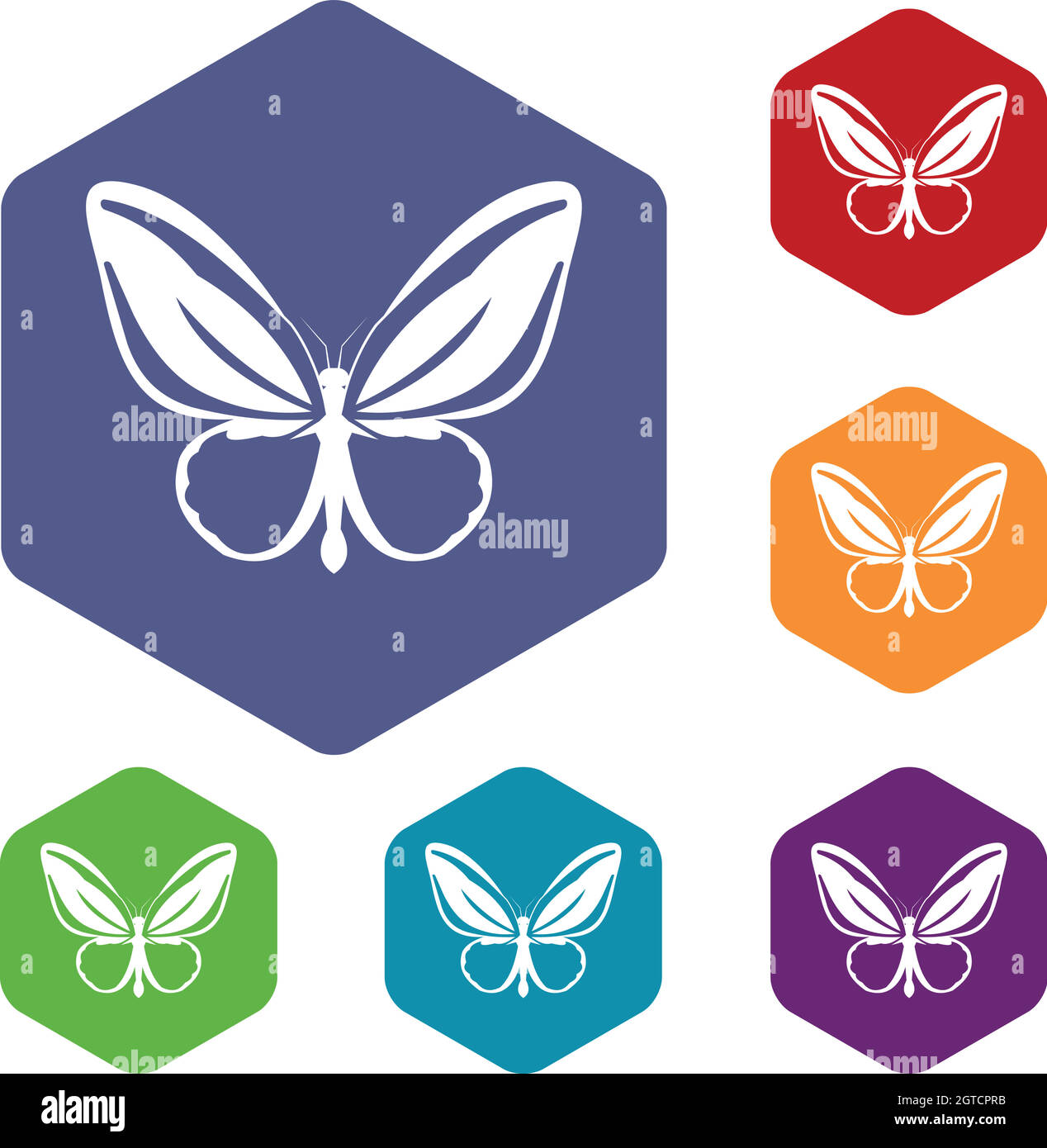 Butterfly icons set Stock Vector Image & Art - Alamy