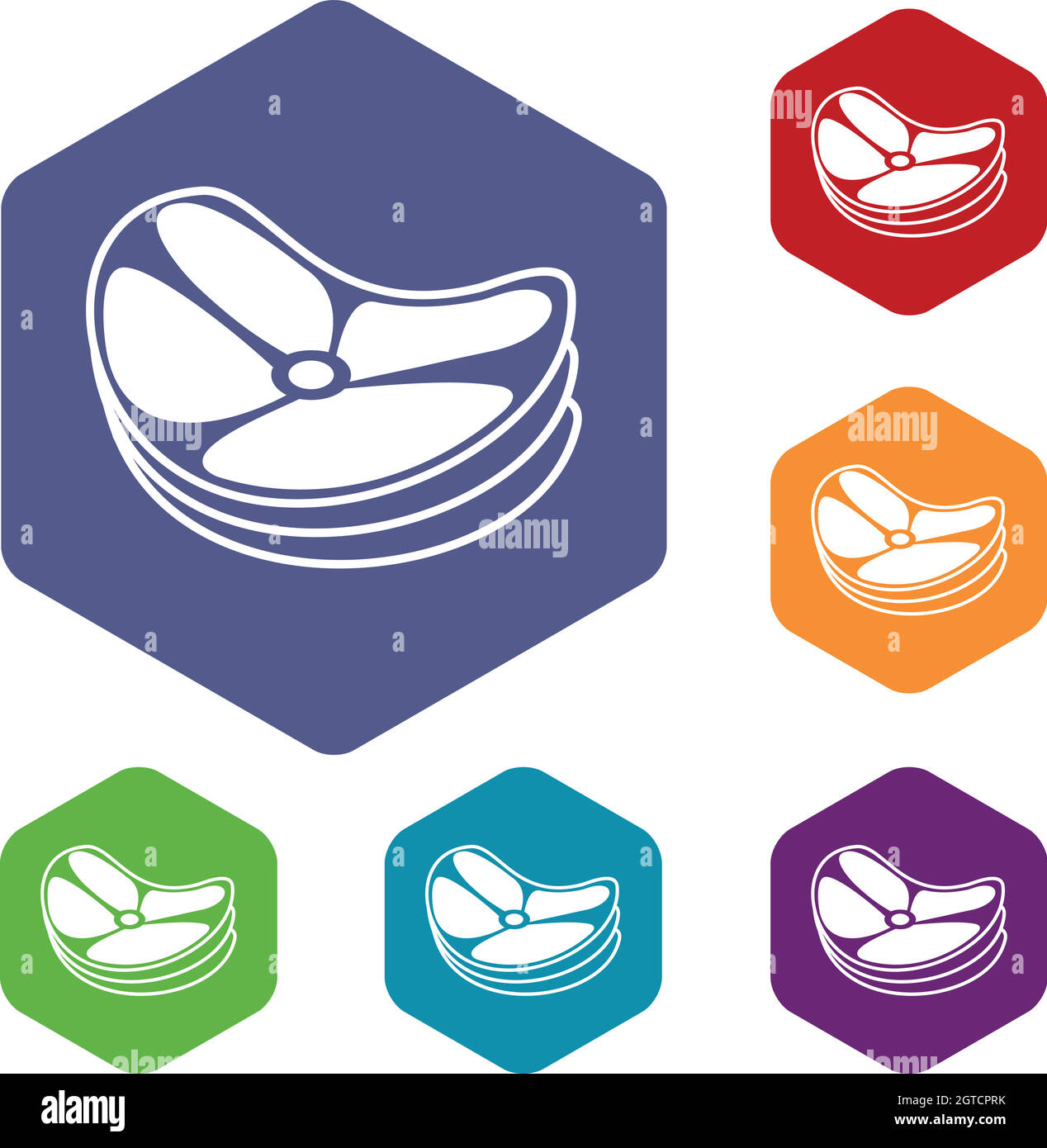 Steak icons set Stock Vector Image & Art - Alamy