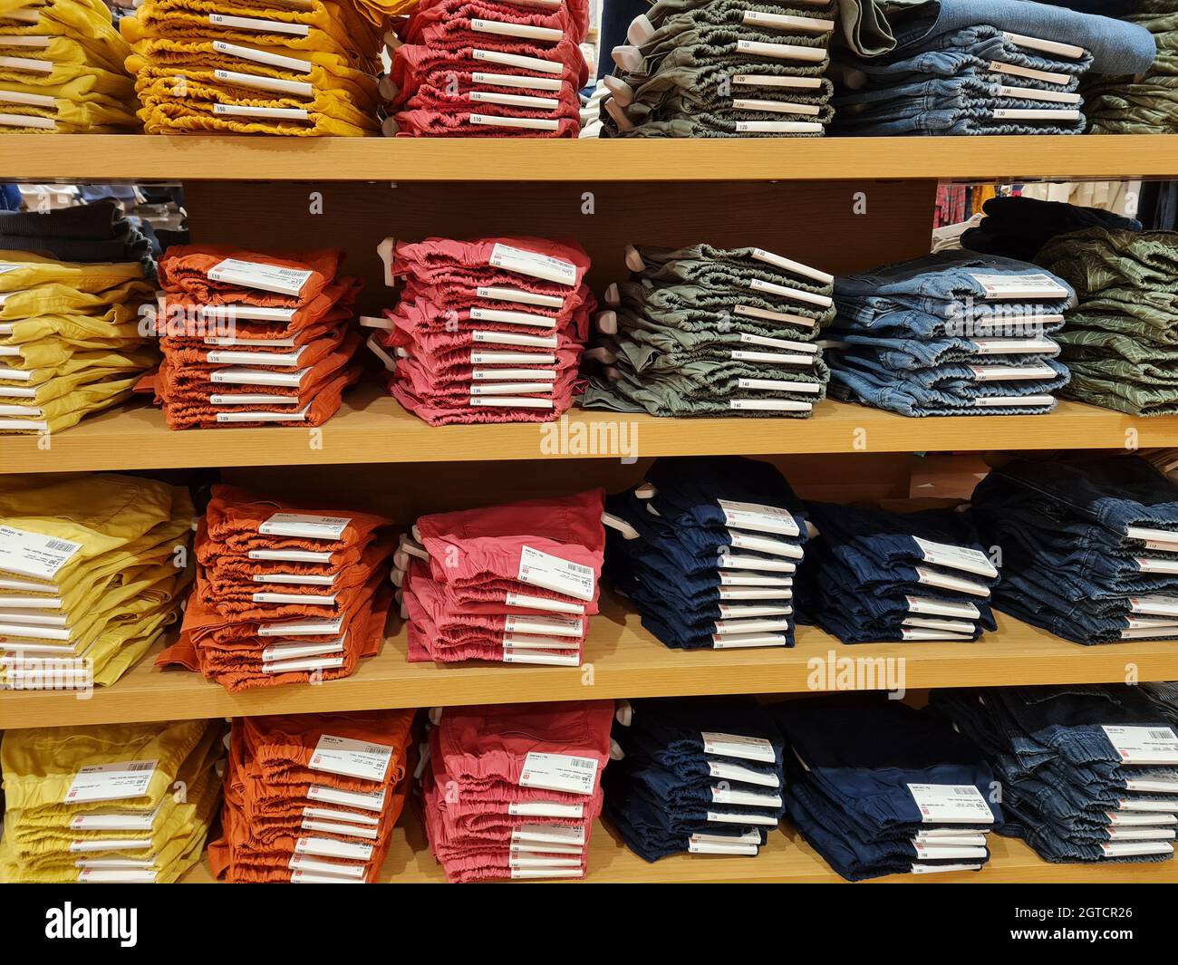 Our Collection Of Children Pants Stock Photo - Alamy