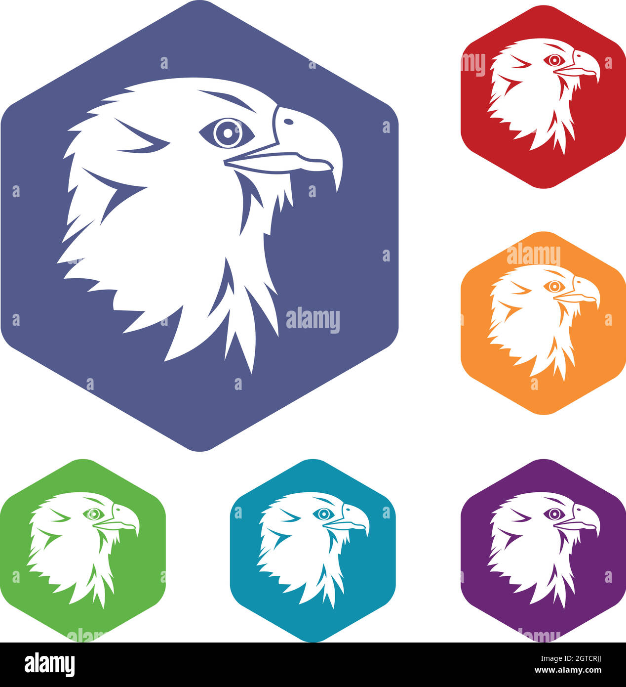 Eagle icons set Stock Vector Image & Art - Alamy