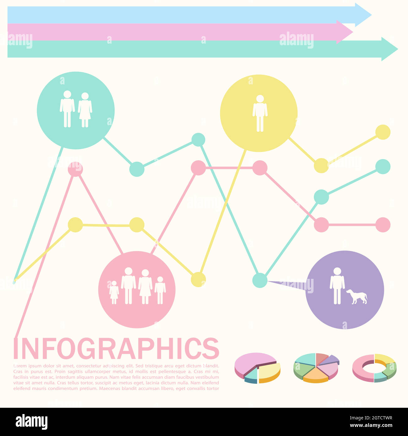 An infochart with statistics of people Stock Vector Image & Art - Alamy