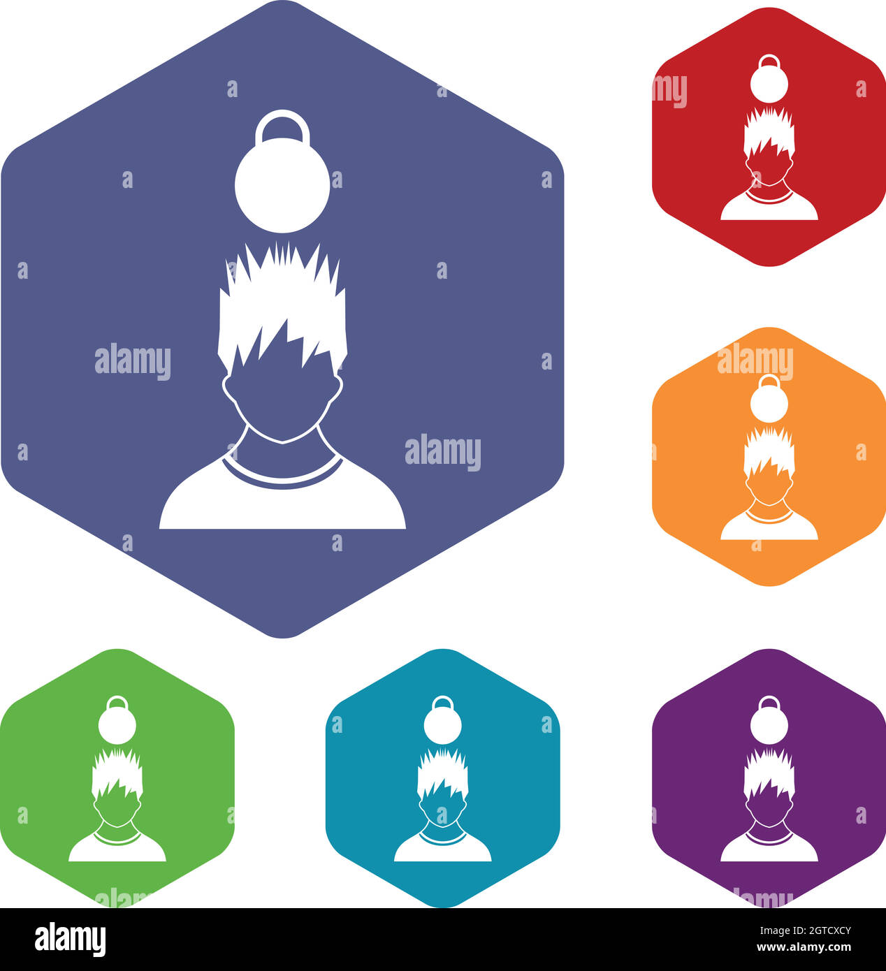 Head upset Stock Vector Images - Alamy