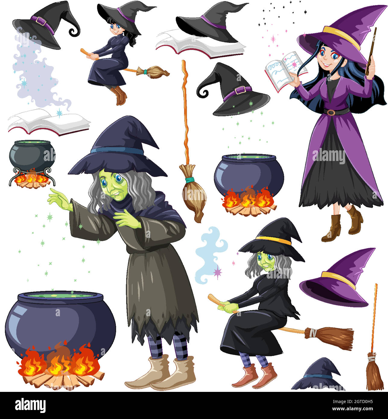 Wizard cartoon hi-res stock photography and images - Alamy