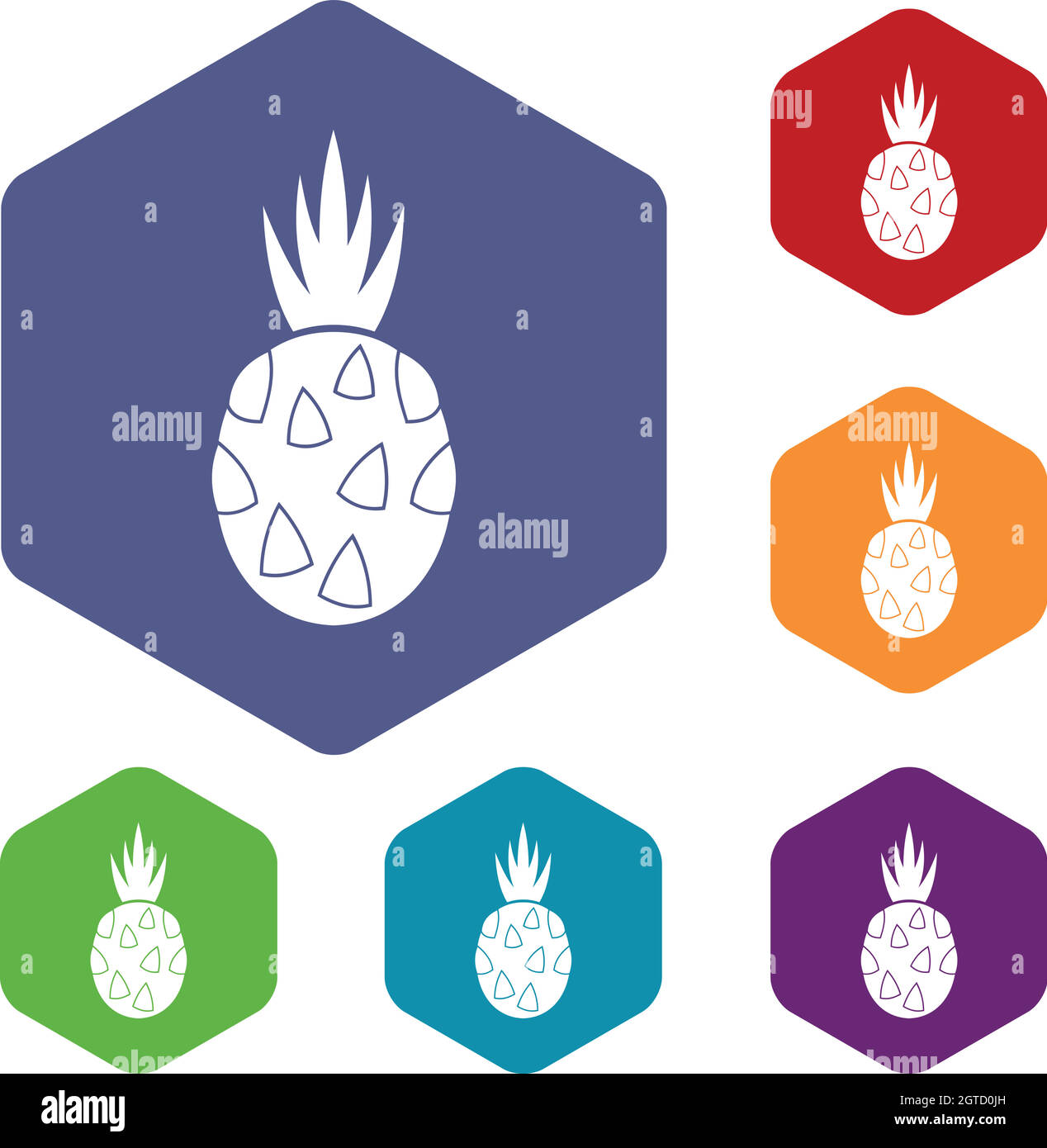 Half ripe dragon fruit Stock Vector Images - Alamy