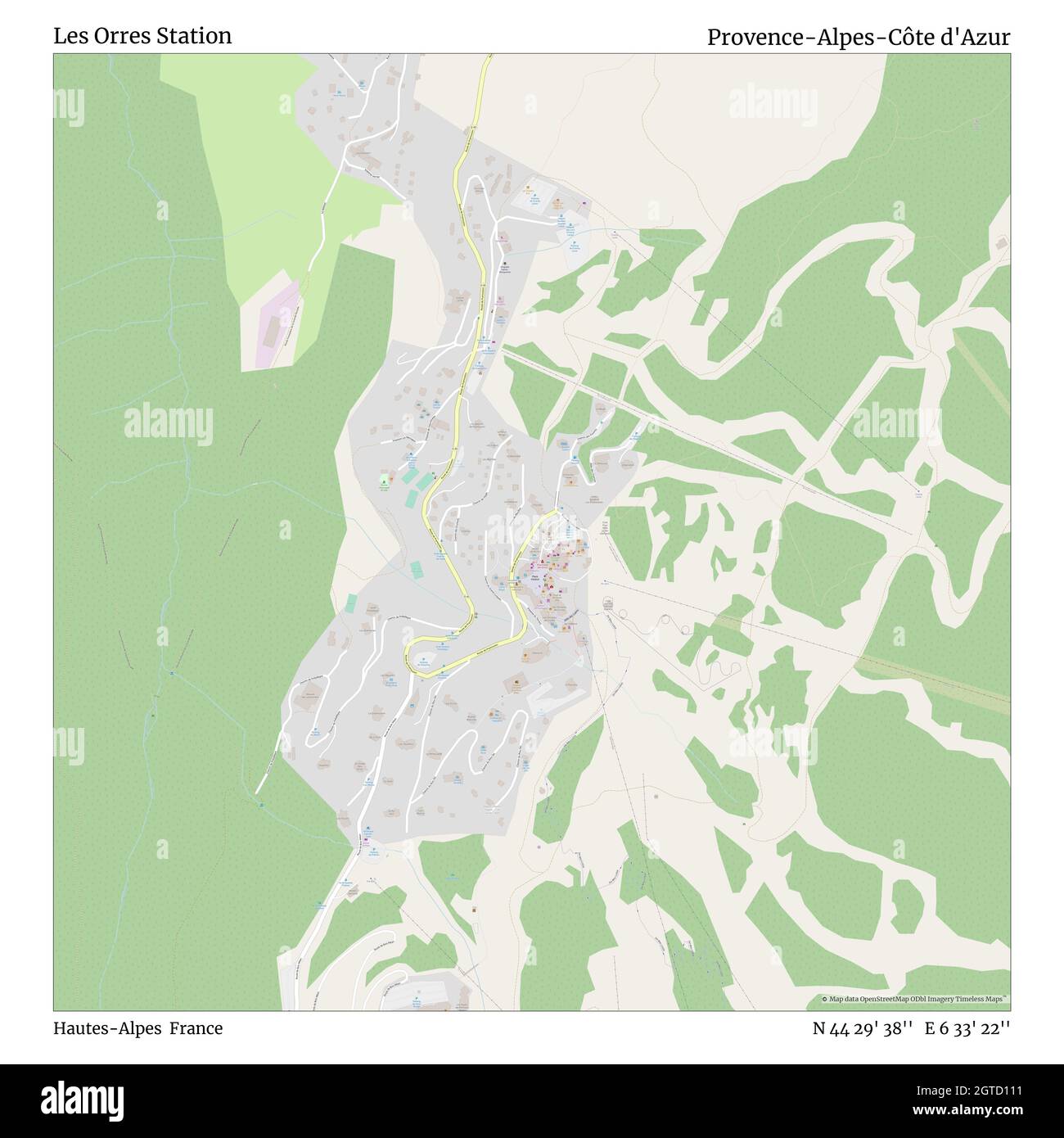 Les Orres Station, Hautes-Alpes, France, Provence-Alpes-Côte d'Azur, N ...