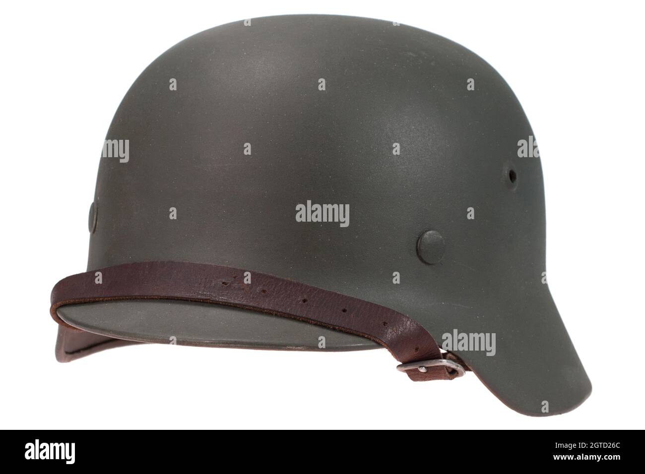 German Nazi Army steel helmet World War II period (1933-1945) isolated ...