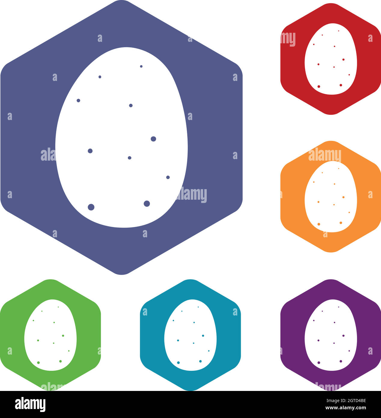 Potato leaf plant healthy Stock Vector Images - Alamy