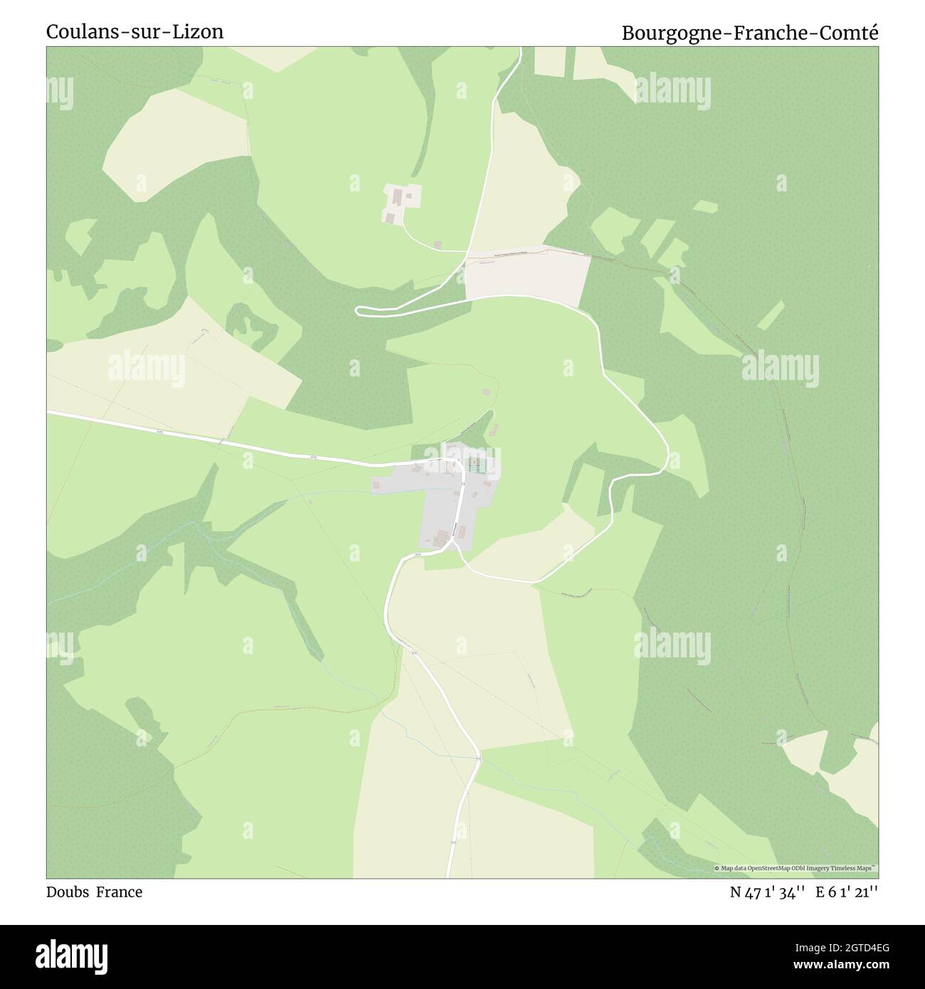 Coulans-sur-Lizon, Doubs, France, Bourgogne-Franche-Comté, N 47 1' 34 ...
