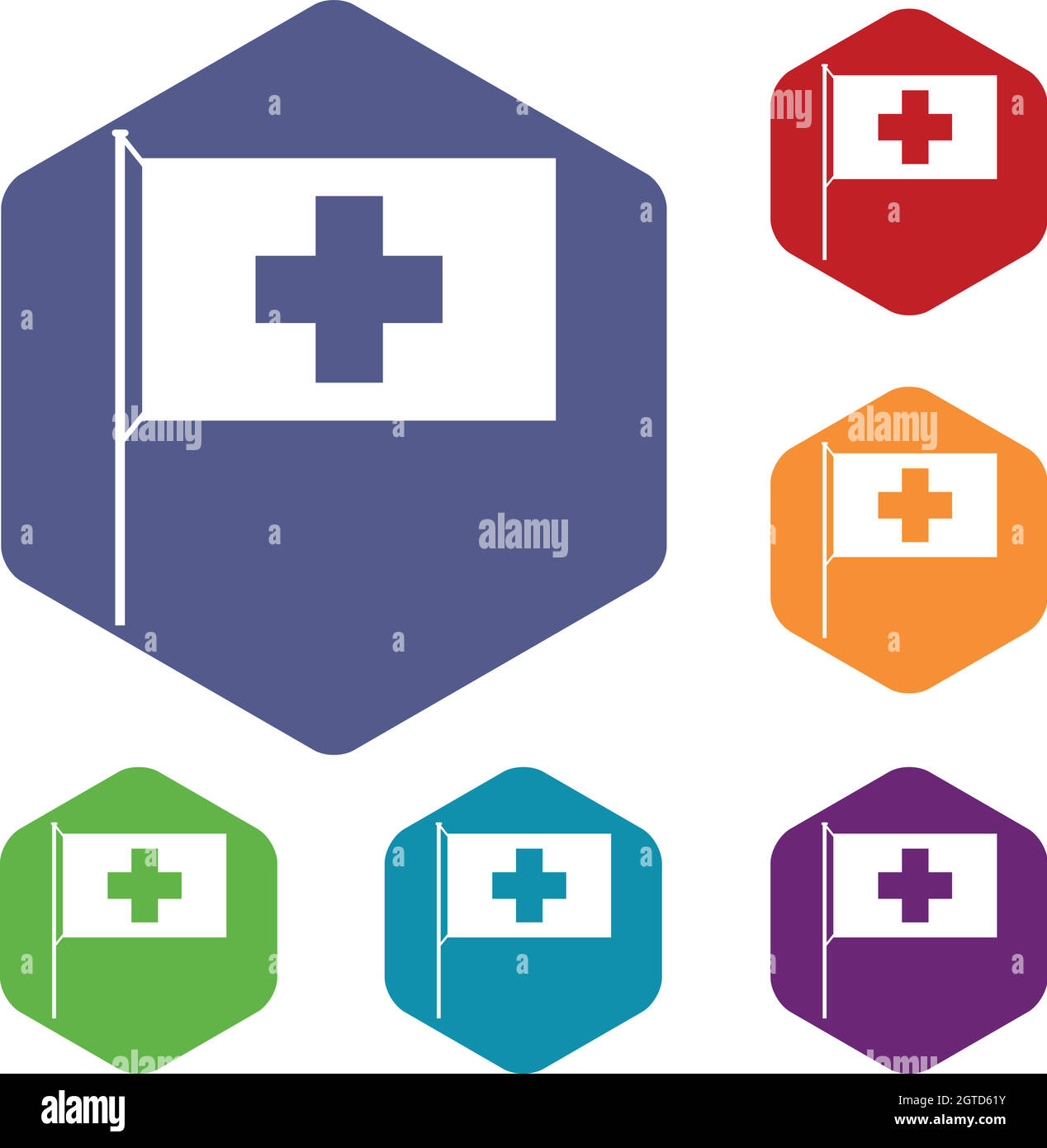 Switzerland flag icons set Stock Vector Image & Art - Alamy