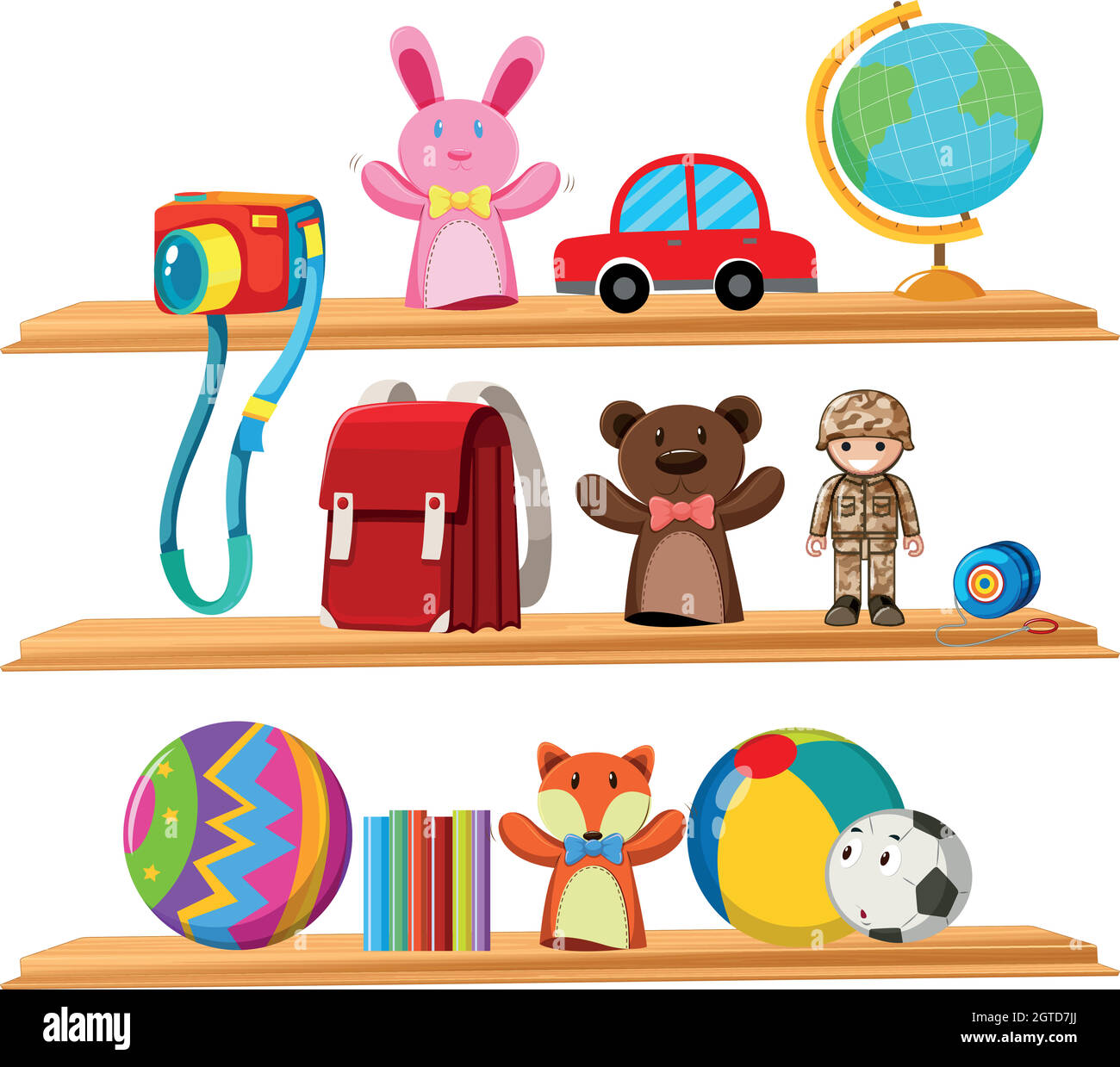 Toy Shelf Clipart