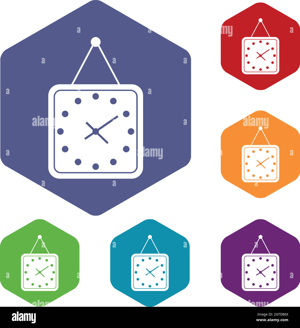 Watch icons set Stock Vector Image & Art - Alamy