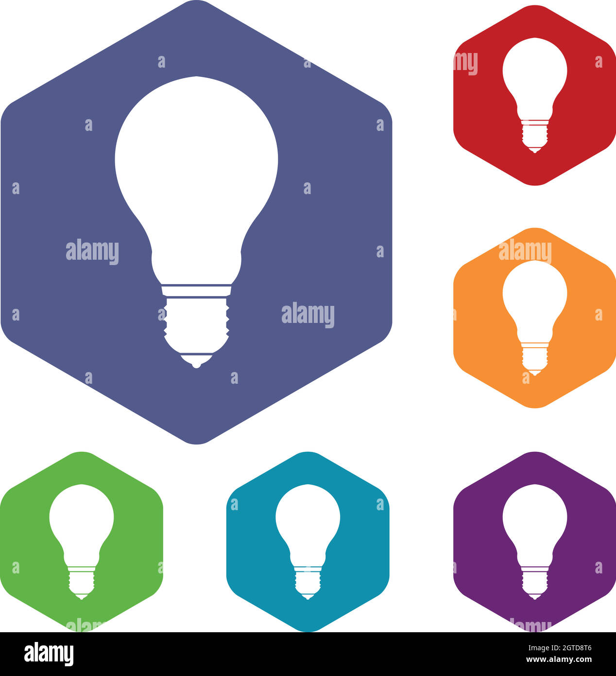 Single bulb Stock Vector Images - Alamy