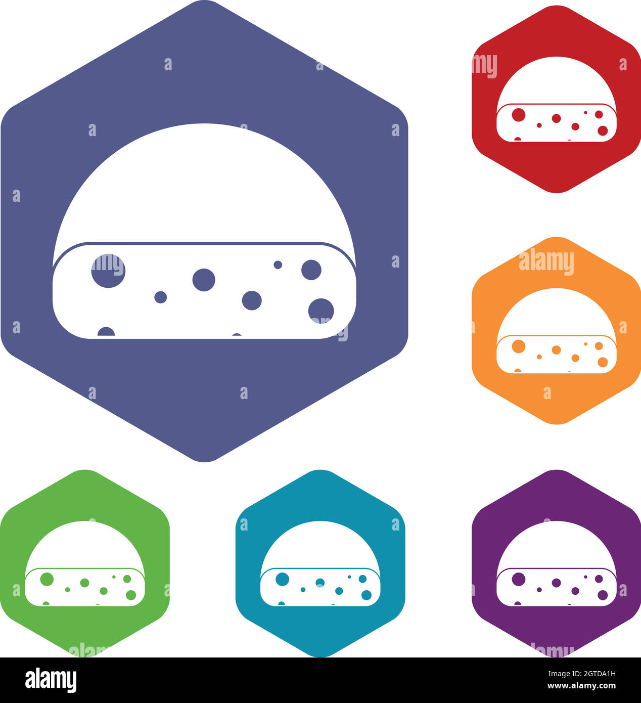 Dutch cheese icons set Stock Vector Image & Art - Alamy