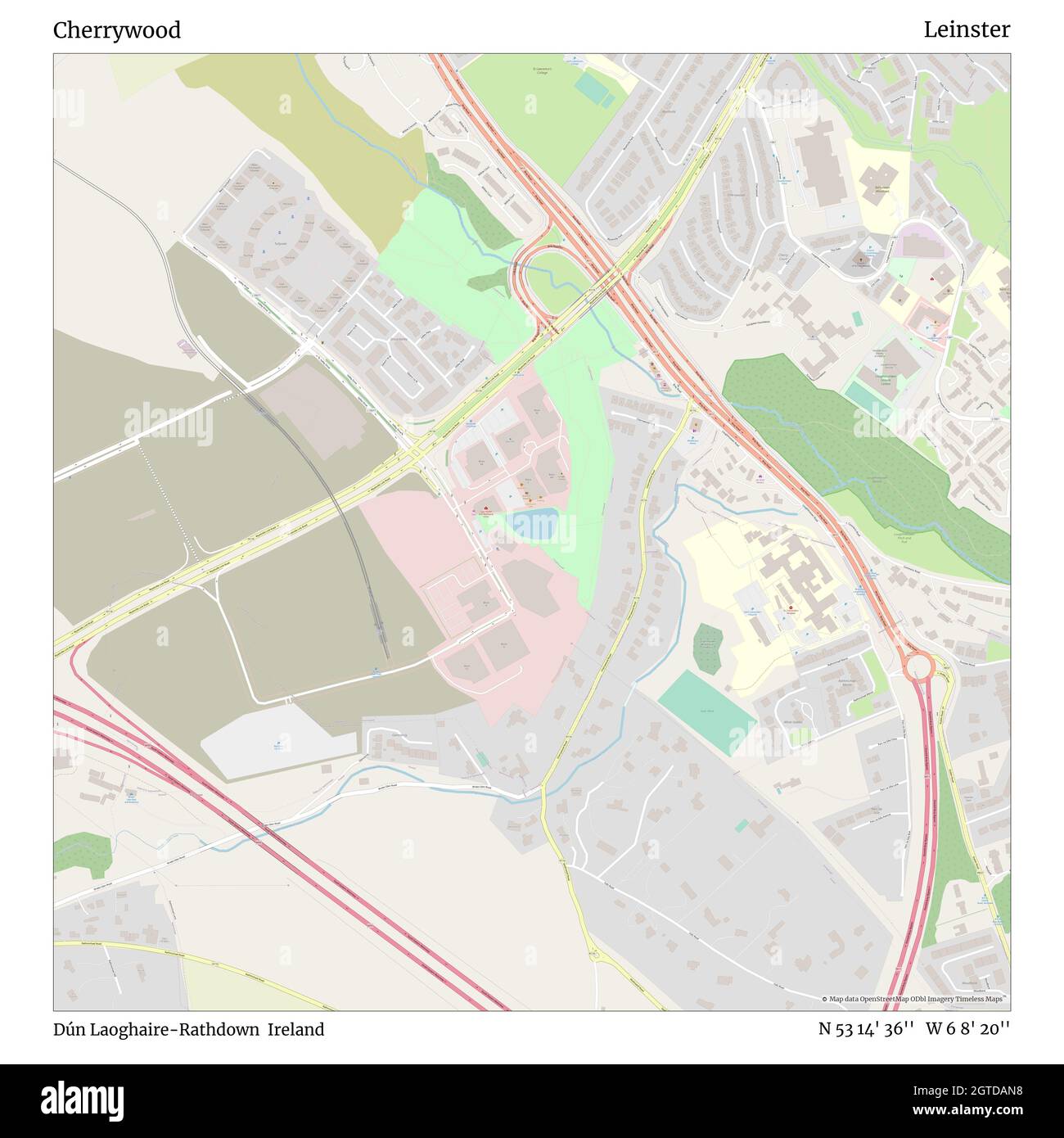 Cherrywood, Dún Laoghaire-Rathdown, Ireland, Leinster, N 53 14' 36'', W ...