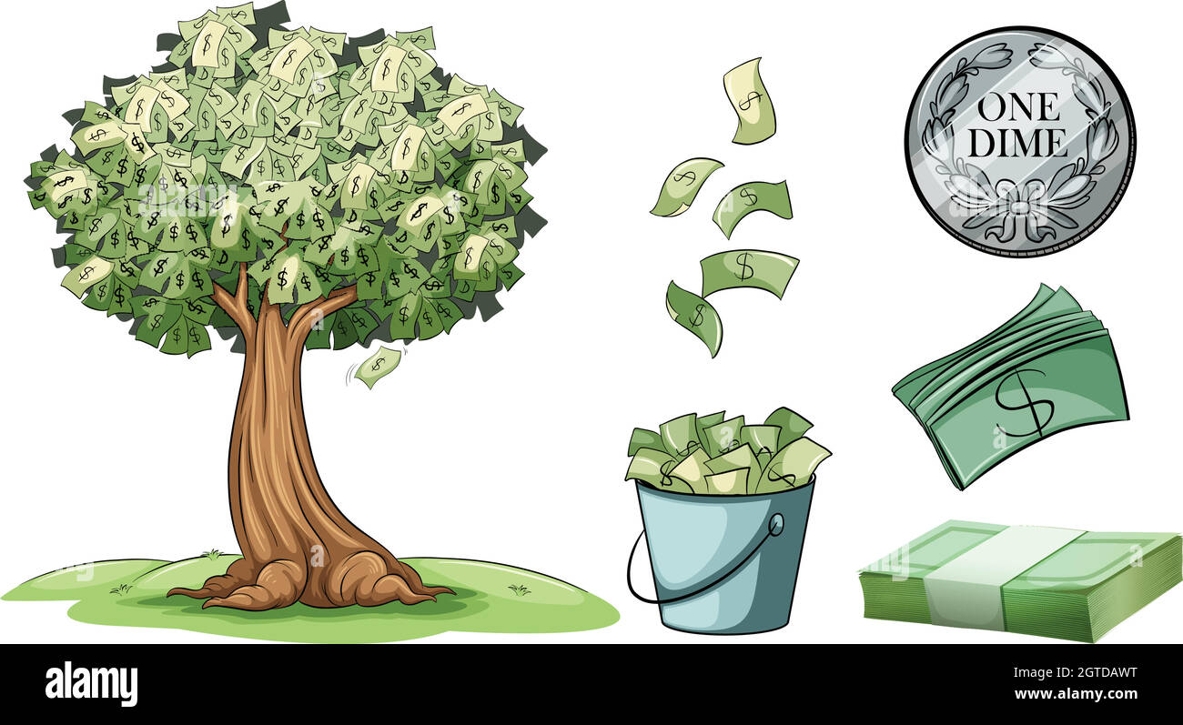 Dollar money banknotes on Stock Vector Images - Alamy