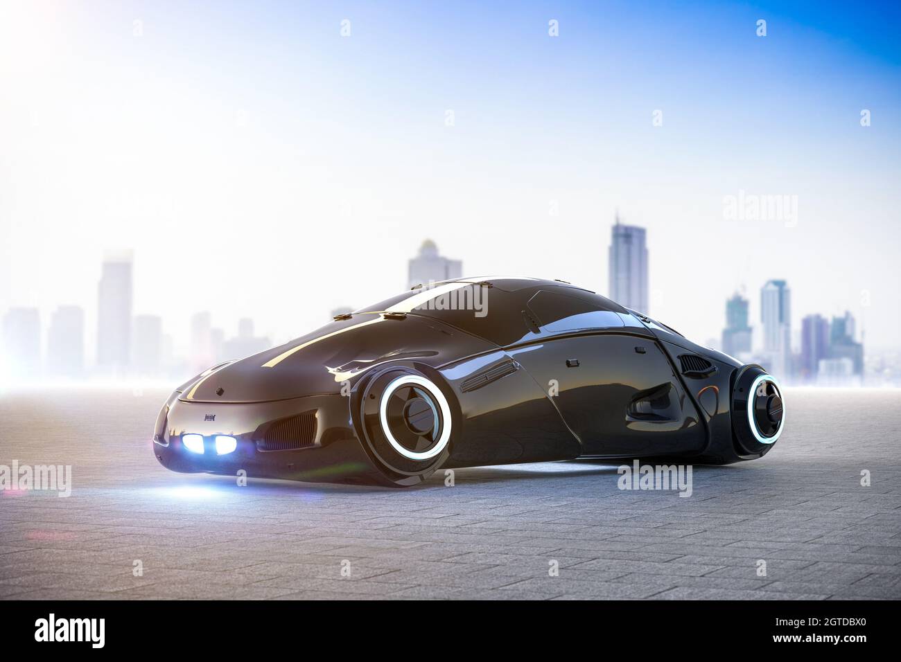 Driverless car or autonomous car with 3d rendering car Stock Photo - Alamy