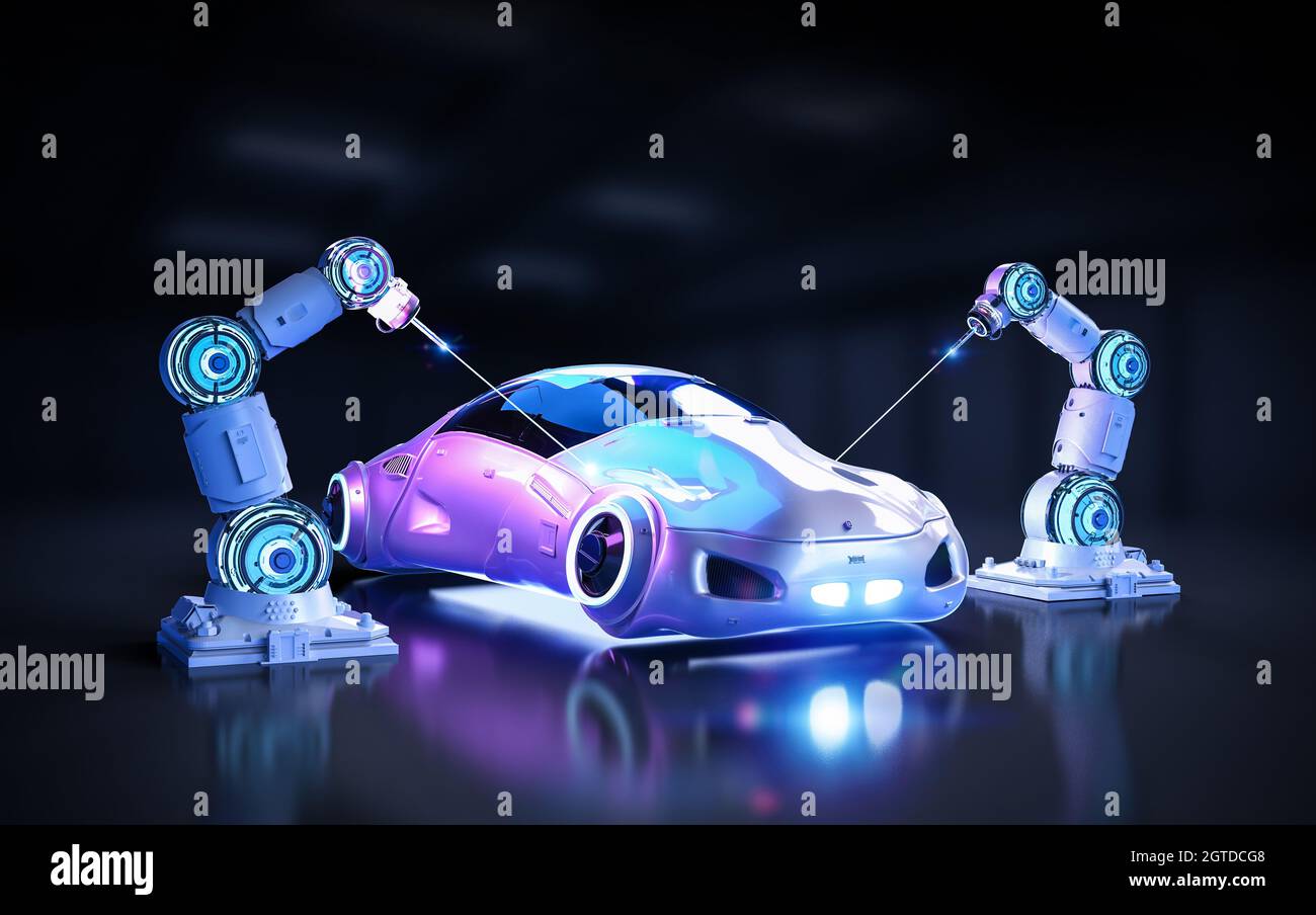 Robot car assembly line hi-res stock photography and images - Alamy