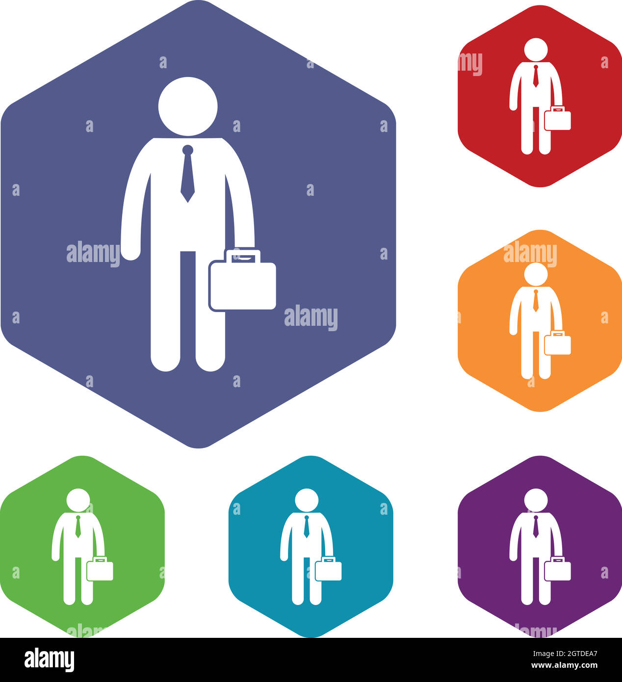 Businessman executive profile icon vector Stock Vector Images - Alamy