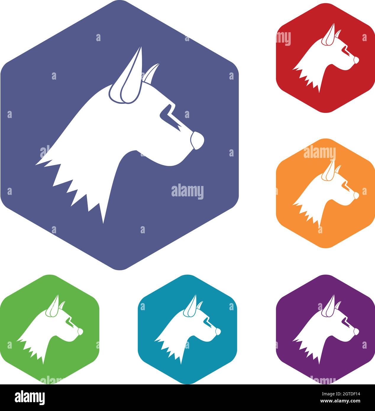 Dog icons set Stock Vector Image & Art - Alamy