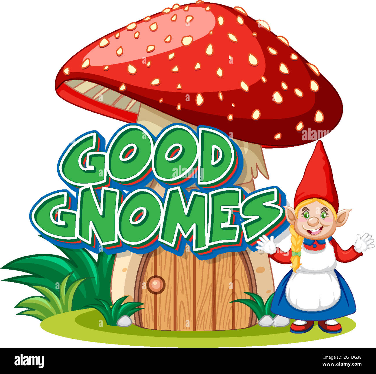 Colourful gnomes Stock Vector Images - Alamy