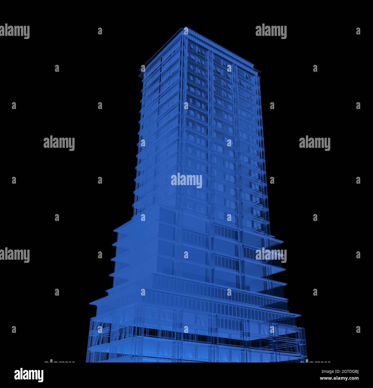 3d rendering building plan hi-res stock photography and images - Alamy