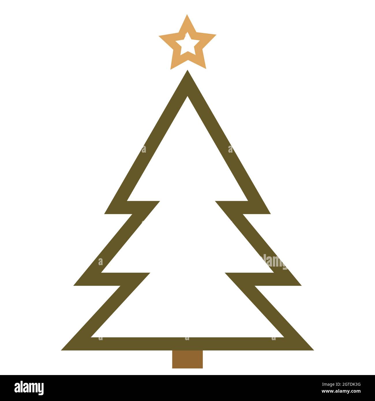 Christmas tree. Geometry tree with Crhistmas tree vector illustration ...